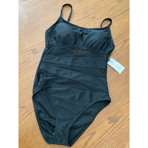Shade & Shore | Swim | Nwt Shade Shore Black One Piece Swimsuit With ...